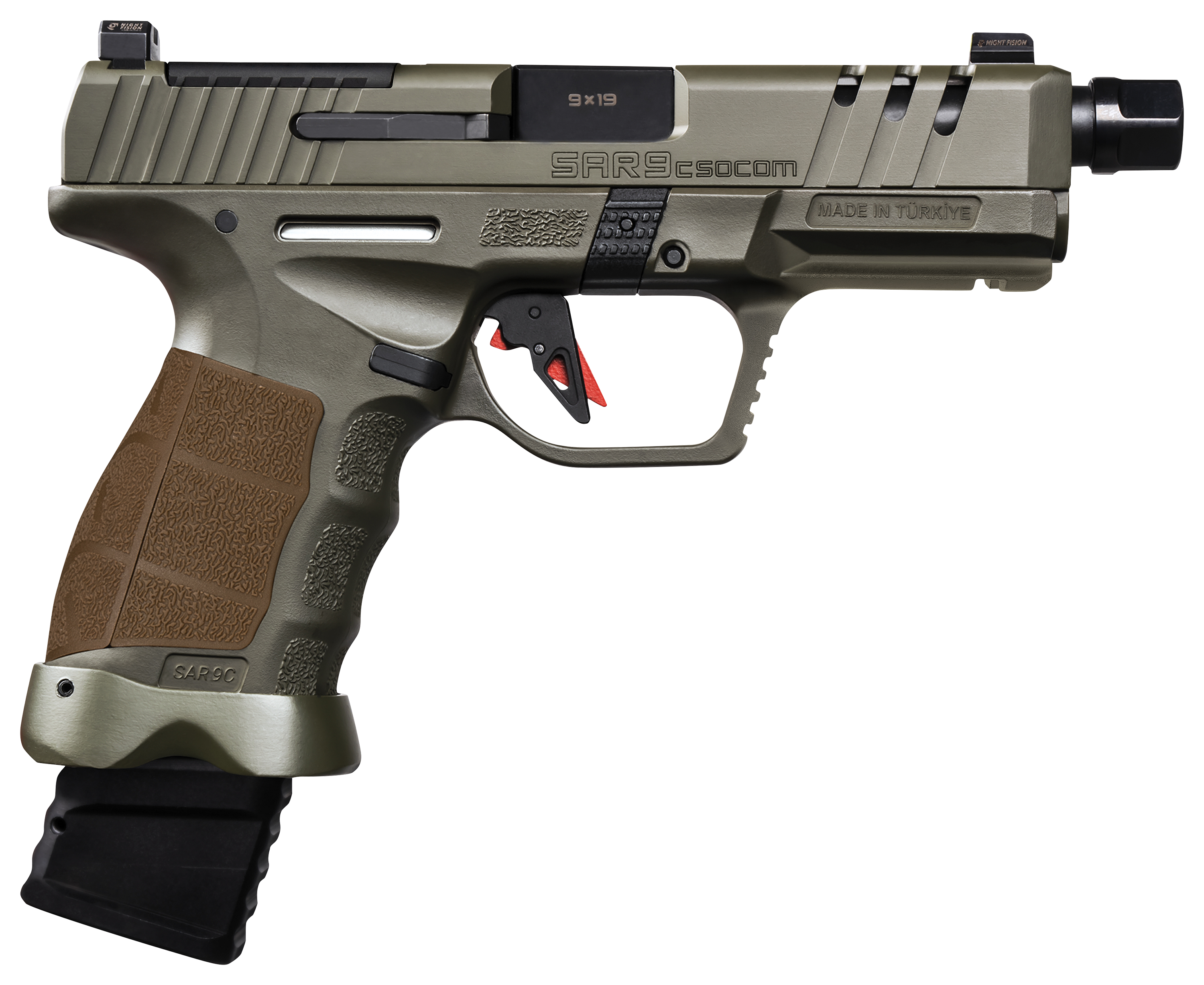 SAR USA SAR9 SOCOM Compact Semi-Auto Pistol - 9mm | Bass Pro Shops